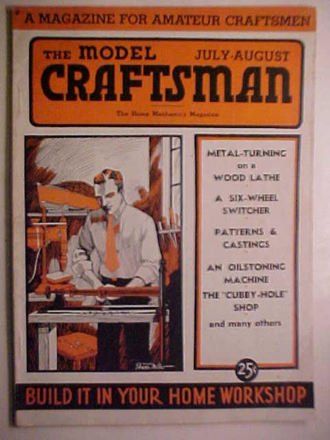 July August 1935 the Model Craftsman Magazine, Has 64 Pages of Ads and ...