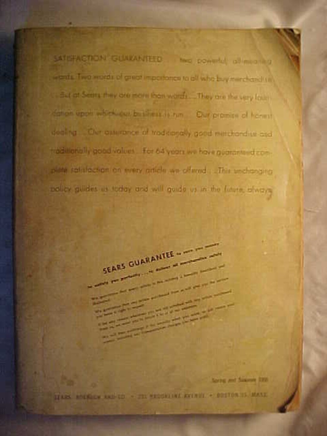 Spring and Summer 1950 Sears and Roebuck and Co. Boston, Mass., Vintage ...