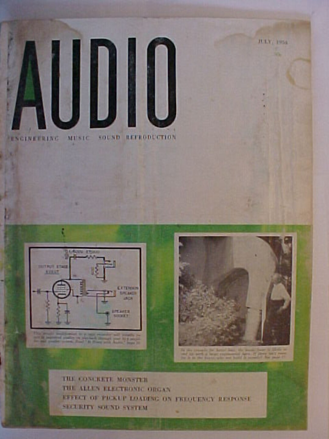 July 1954 Audio Engineering Magazine Has 56 Pages of Ads and Articles ...
