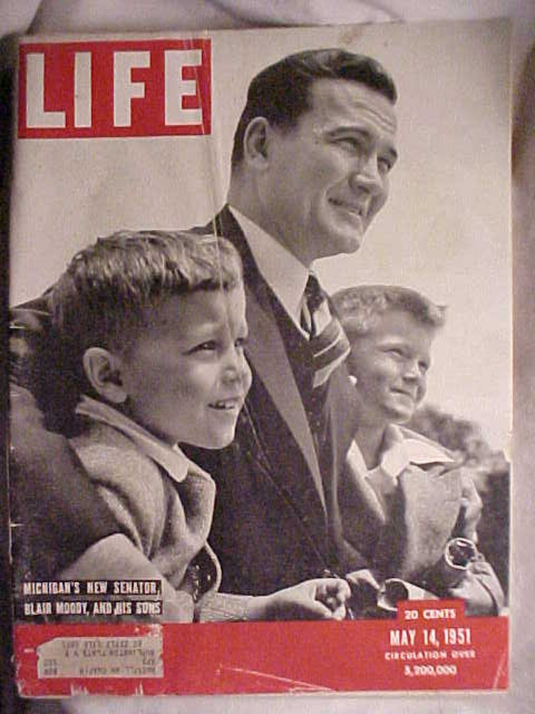 May 14, 1951 LIFE Magazine With Blair Moody and Sons on the Cover Has ...