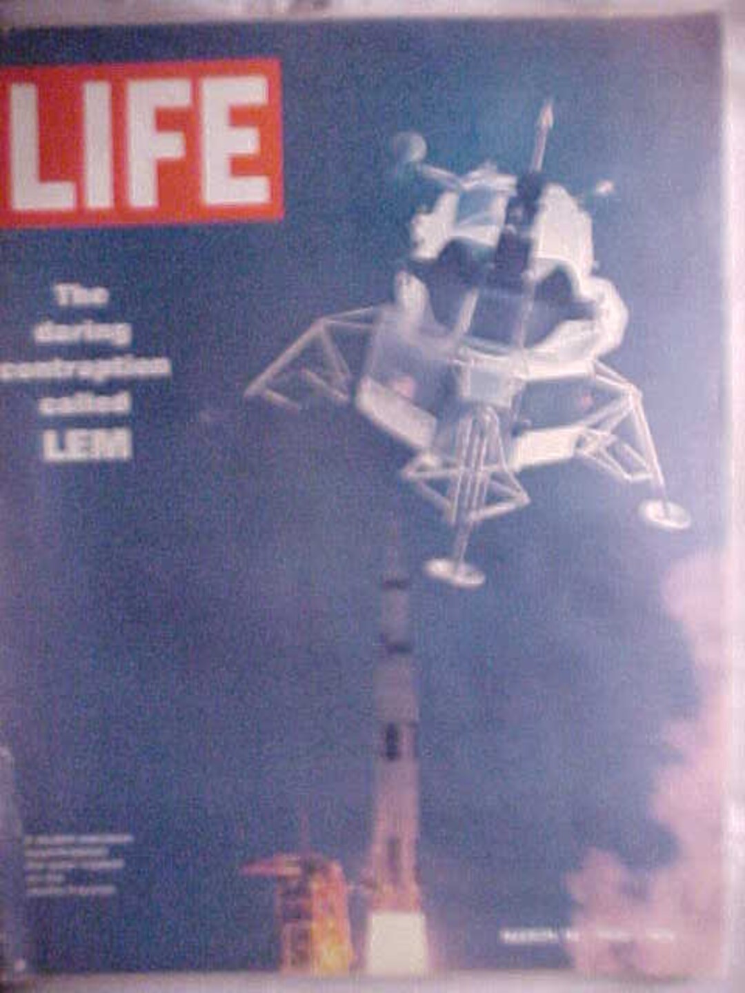 March 14, 1969 LIFE Magazine With LEM Space Station on the Cover Has 92 ...