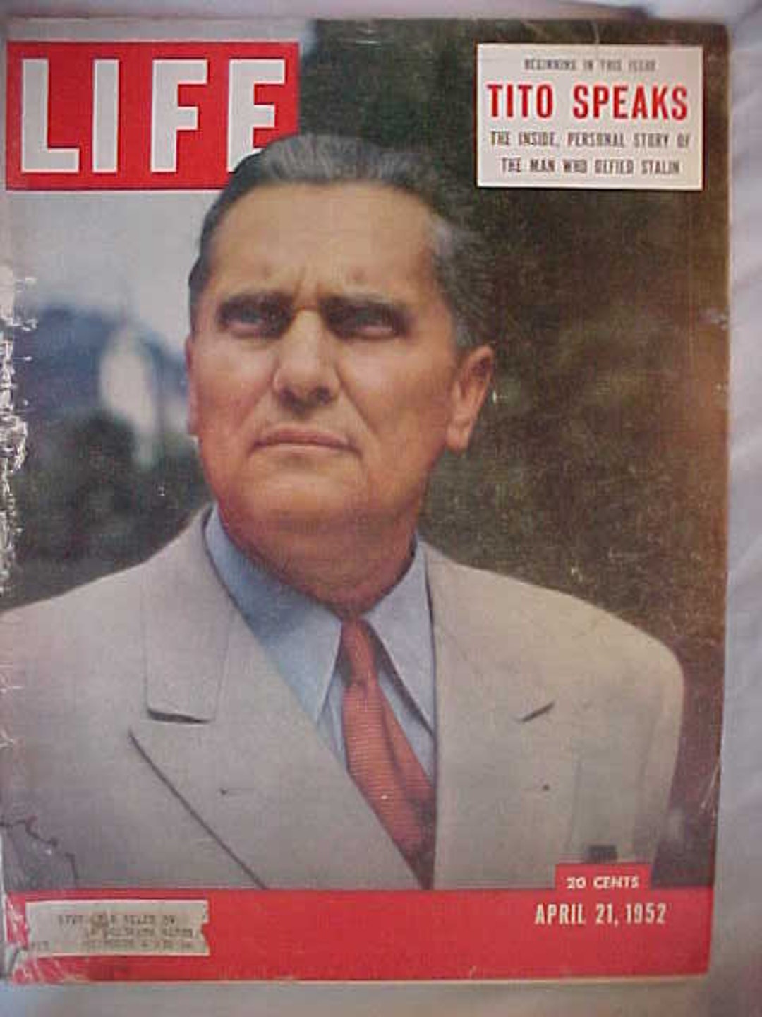 April 21, 1952 LIFE Magazine With Marshal Tito on the Cover Has 164 ...