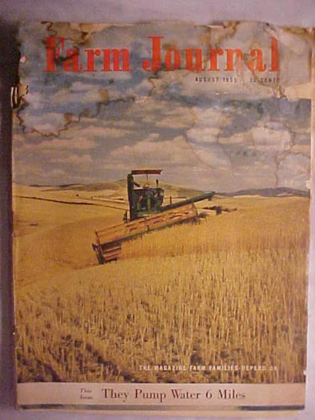 August 1955 Farm Journal & Farmer's Wife Magazine Art by O. A ...