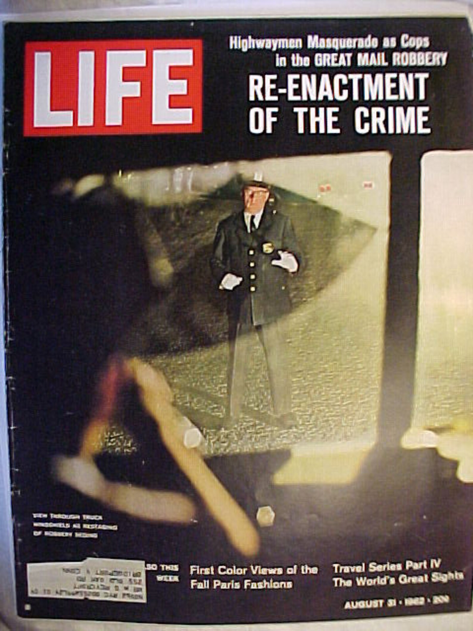August 31, 1962 LIFE Magazine With Great Mail Robbery Restaging on the ...