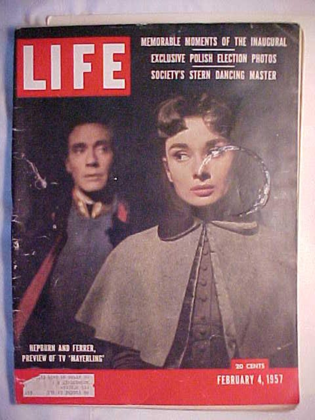 February 4, 1957 LIFE Magazine With Audrey Hepburn & Mel Ferrer on the ...