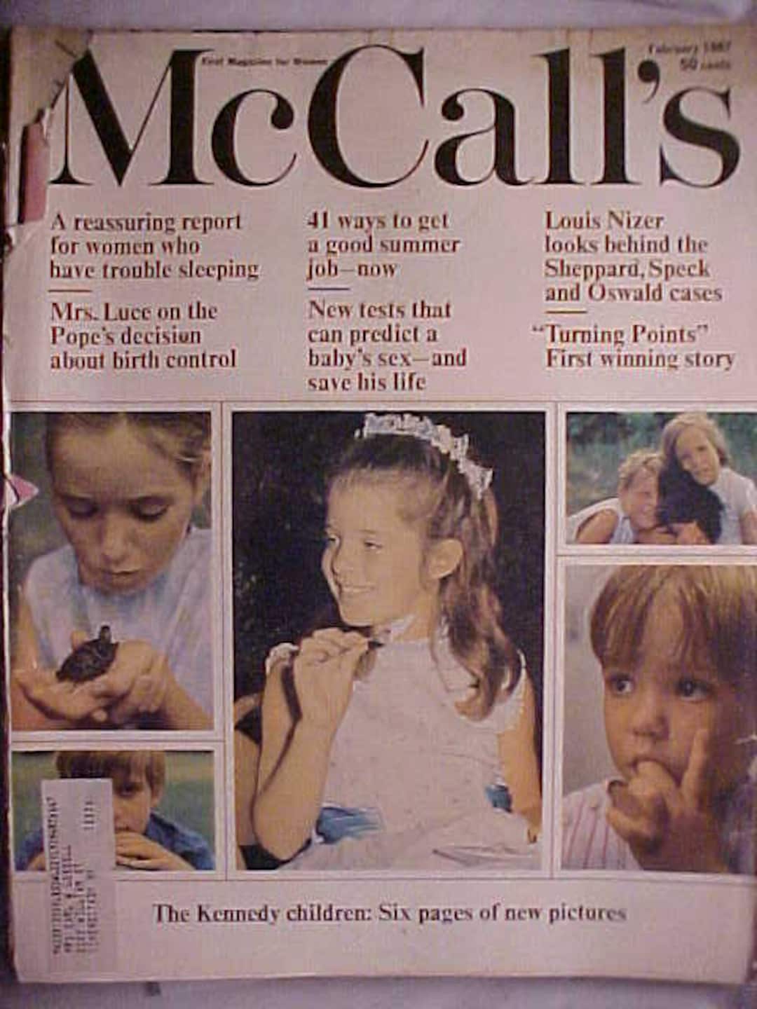 February 1967 Mccall's Magazine With Photographs of the Kennedy ...