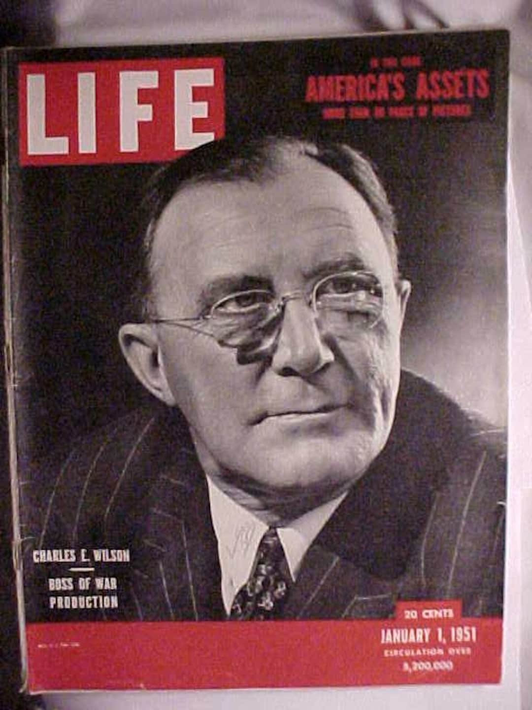 January 1, 1951 LIFE Magazine With Charles E. Wilson on the Cover Has ...