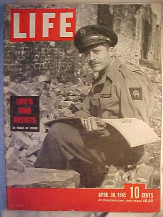 April 30 1945 LIFE Magazine With WWII Aaron Bohrod on the - Etsy