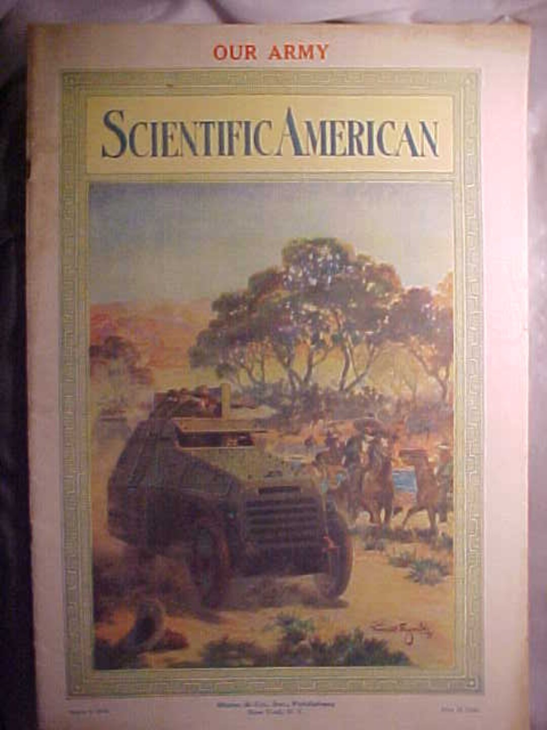 August 5, 1916 Scientific American Magazine With Our Army Cover Art by ...