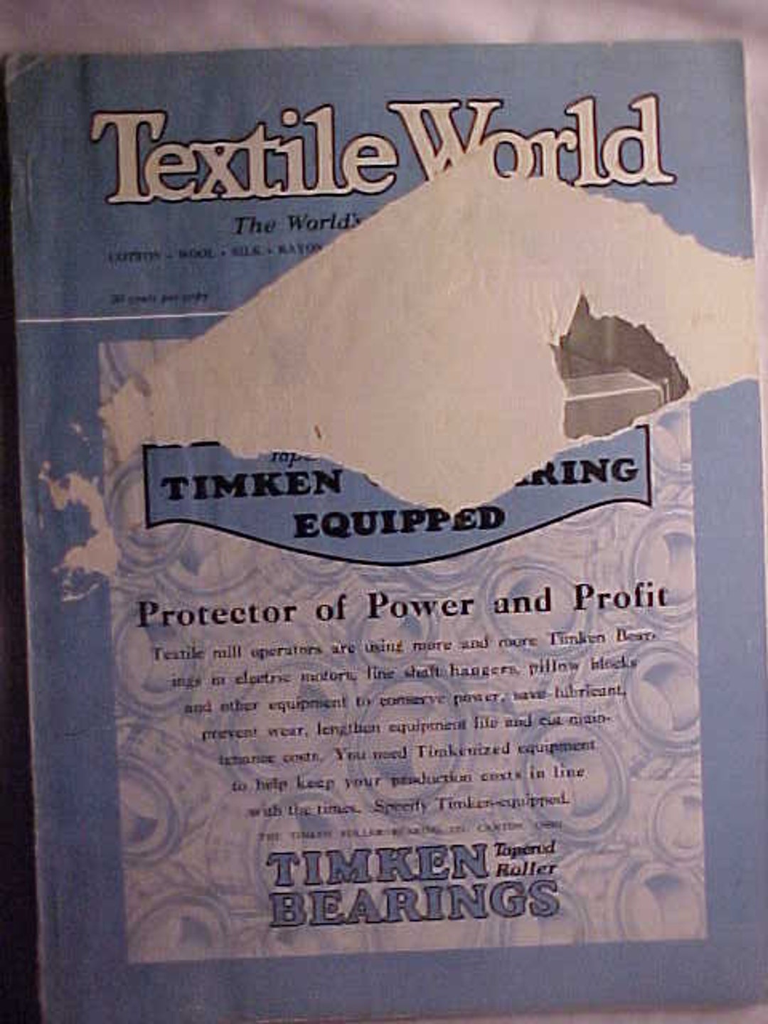 December 19 1931 Textile World Magazine the World's - Etsy