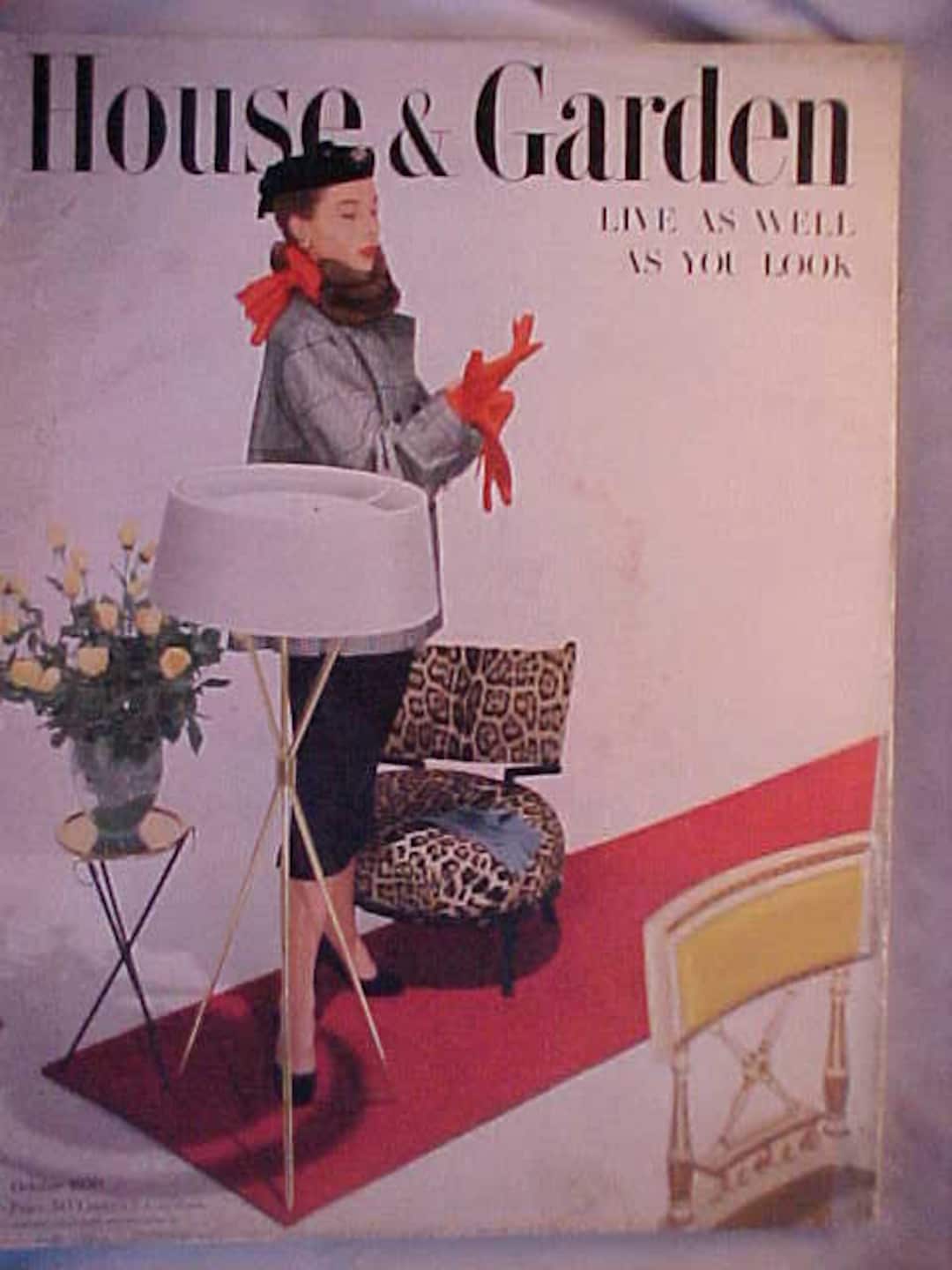 October 1950 House & Garden Magazine Has 236 Pages of Ads and Articles ...