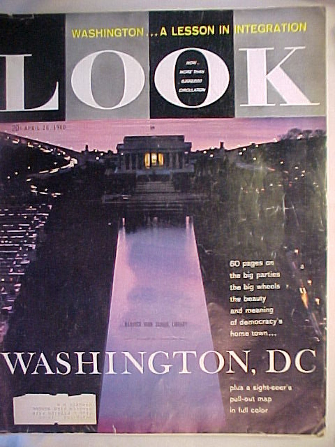 April 26, 1960 LOOK Magazine With Washington DC on the Cover Has 118 ...
