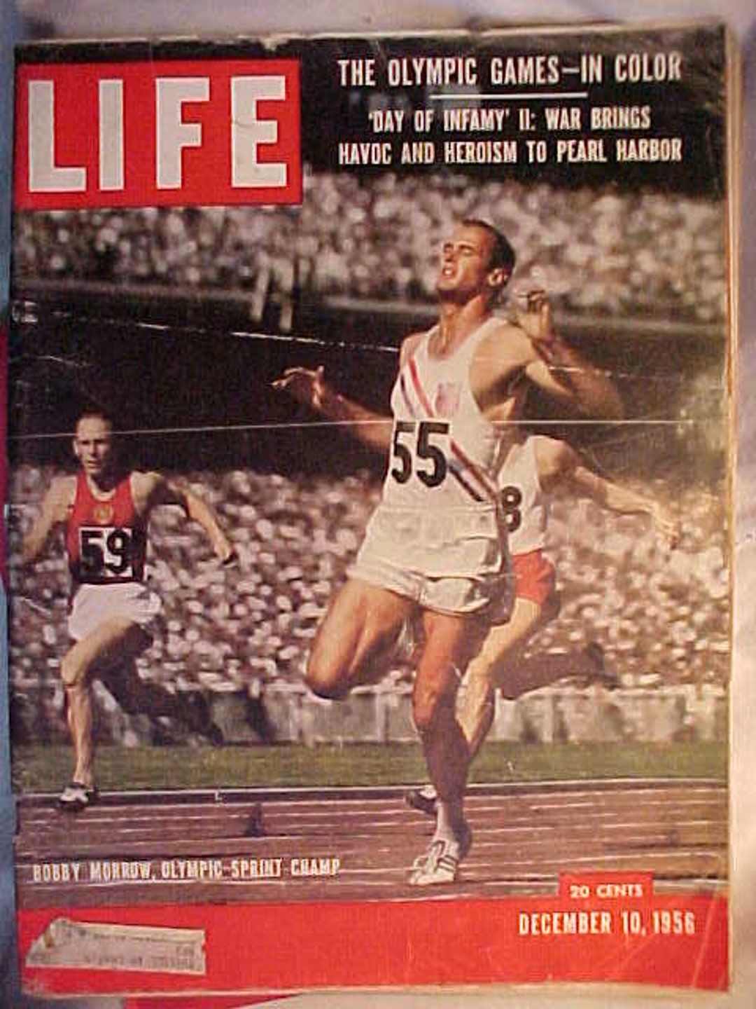 December 10, 1956 LIFE Magazine With Bobby Morrow Olympic Winner on the ...