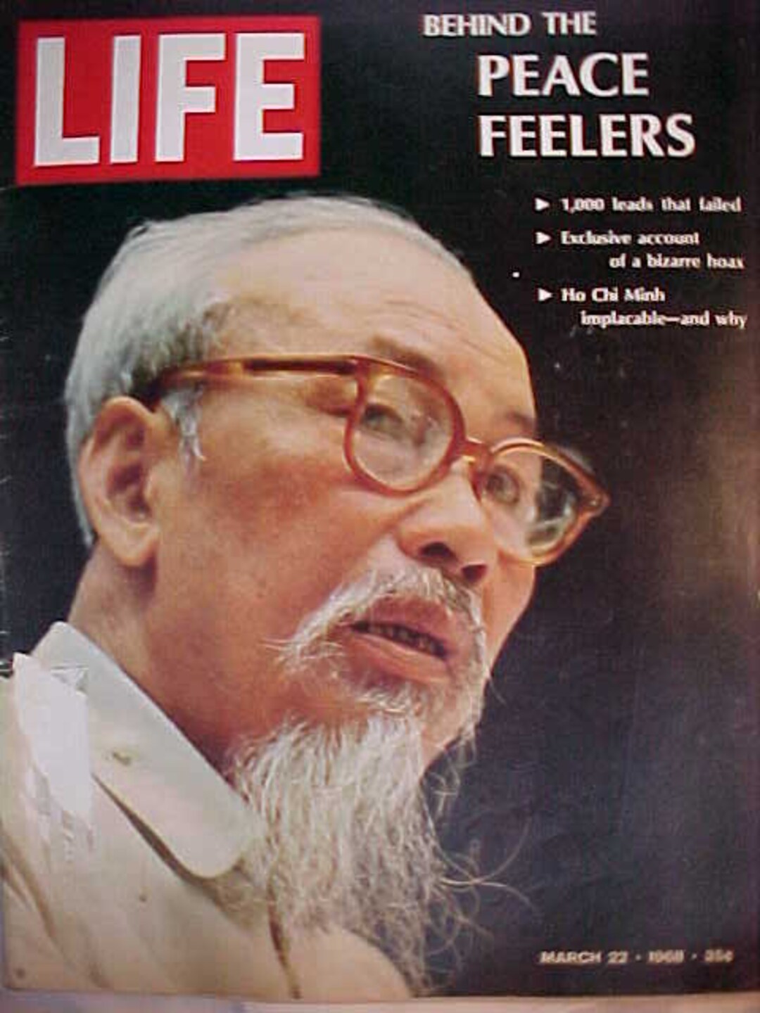 March 22, 1968 LIFE Magazine With Ho Chi Minh on the Cover Has 90 Pages ...
