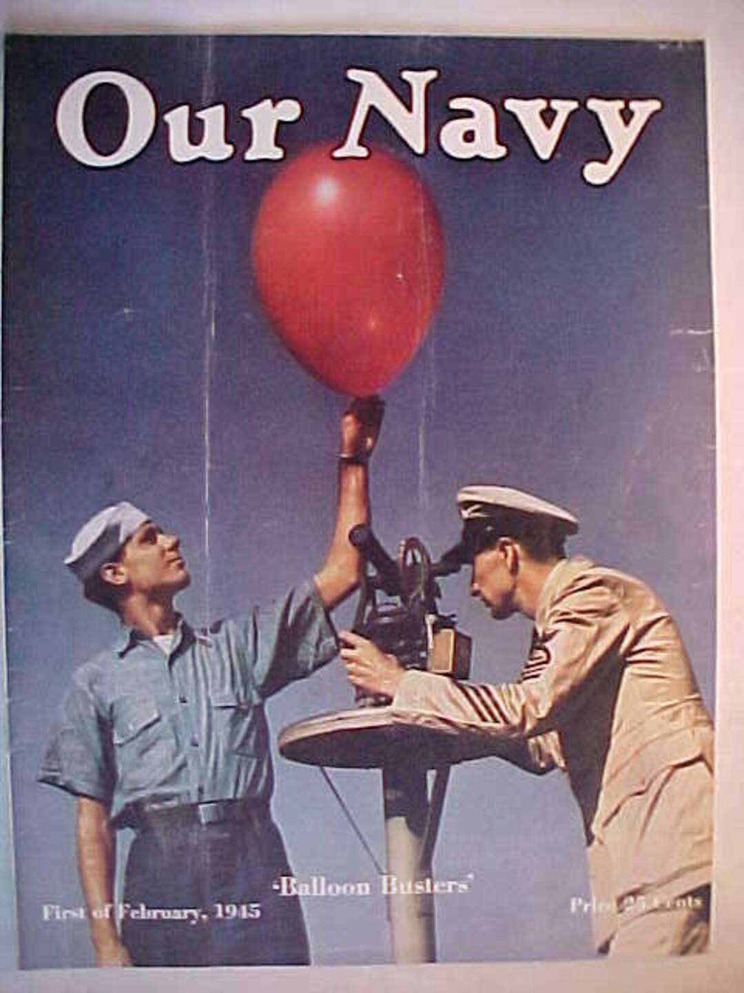 First of February 1945 Our Navy Magazine With Balloon Busters Cover Art ...