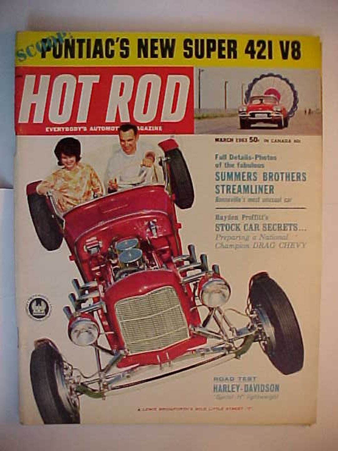 March 1963 Hot Rod Magazine Has 118 Pages of Ads and Articles With Nice ...