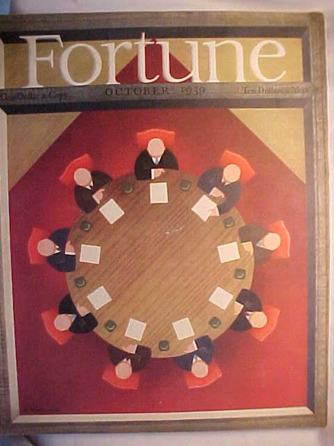 October 1939 Fortune Magazine Cover Art by Antonio Petruccelli Has 164 ...