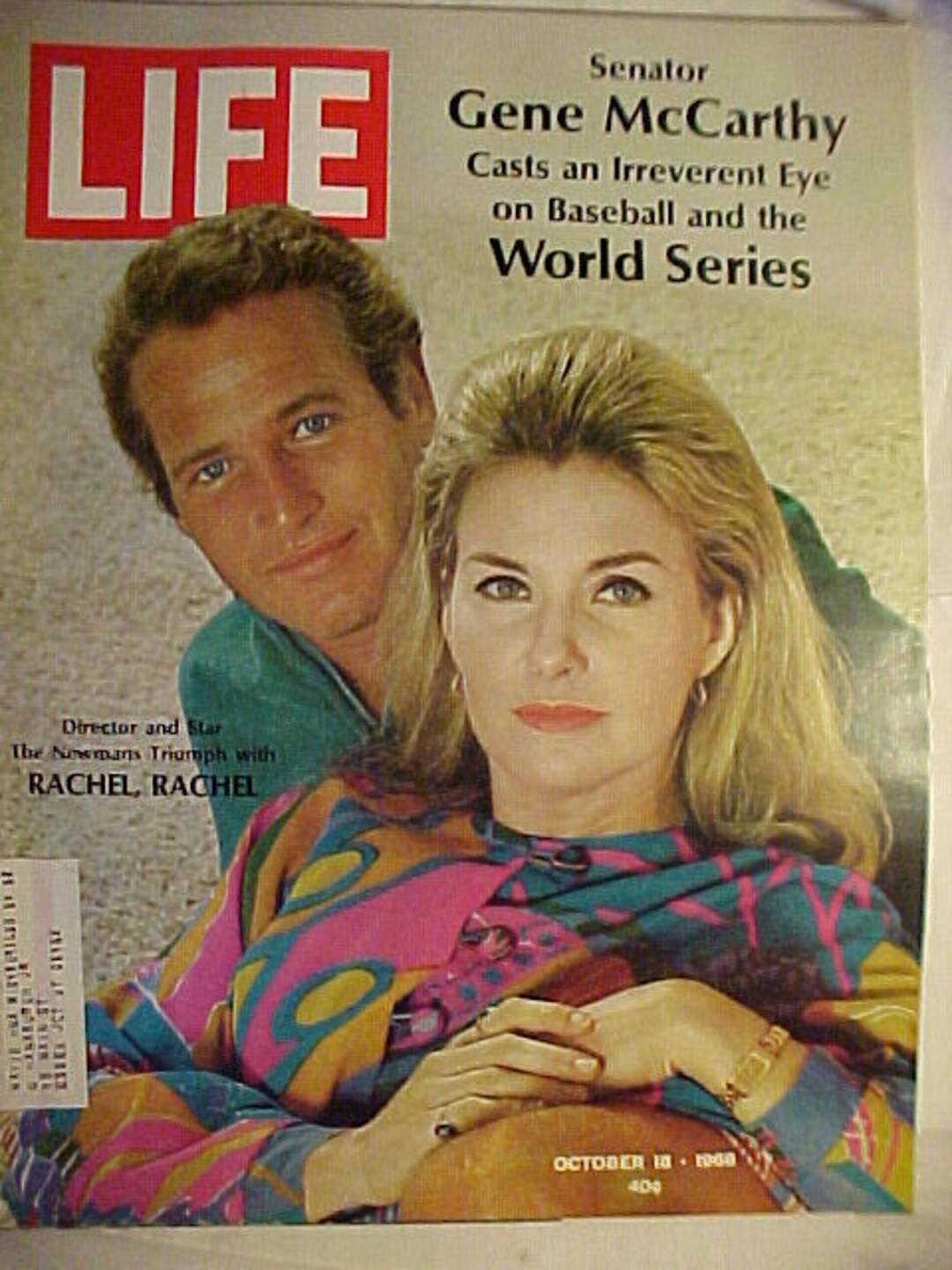 October 18, 1968 LIFE Magazine With Paul & Joanne Newman on the Cover ...