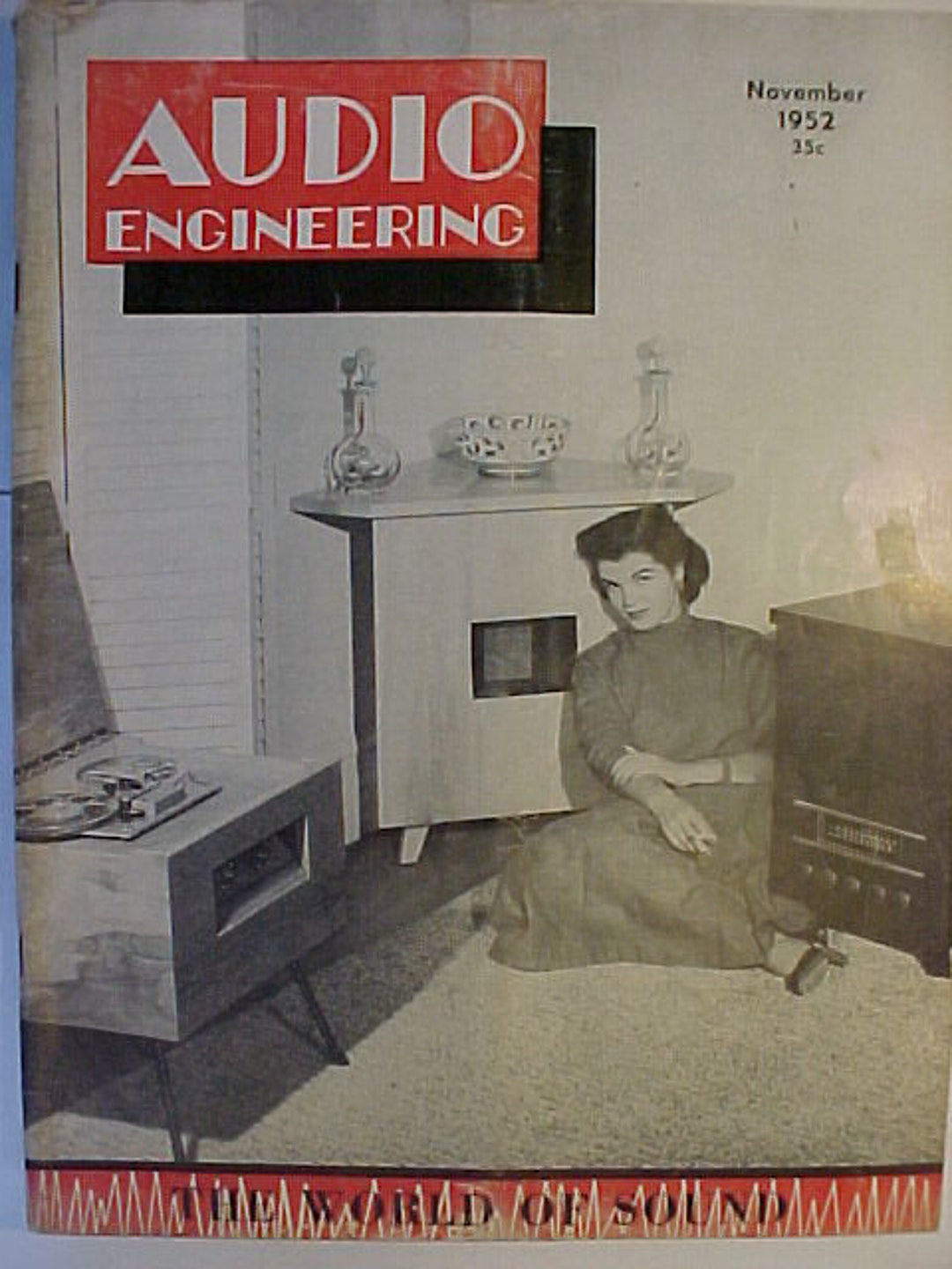 November 1952 Audio Engineering Magazine Has 92 Pages of Ads and ...