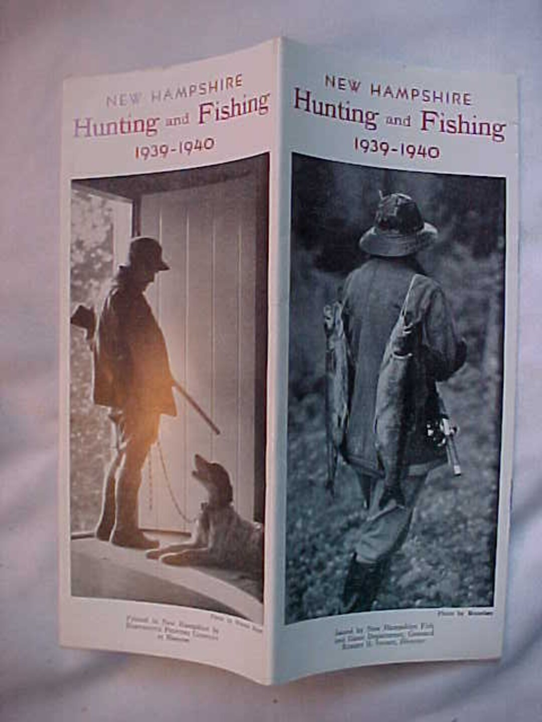 1939-40 New Hampshire Hunting and Fishing Folded Booklet by New ...