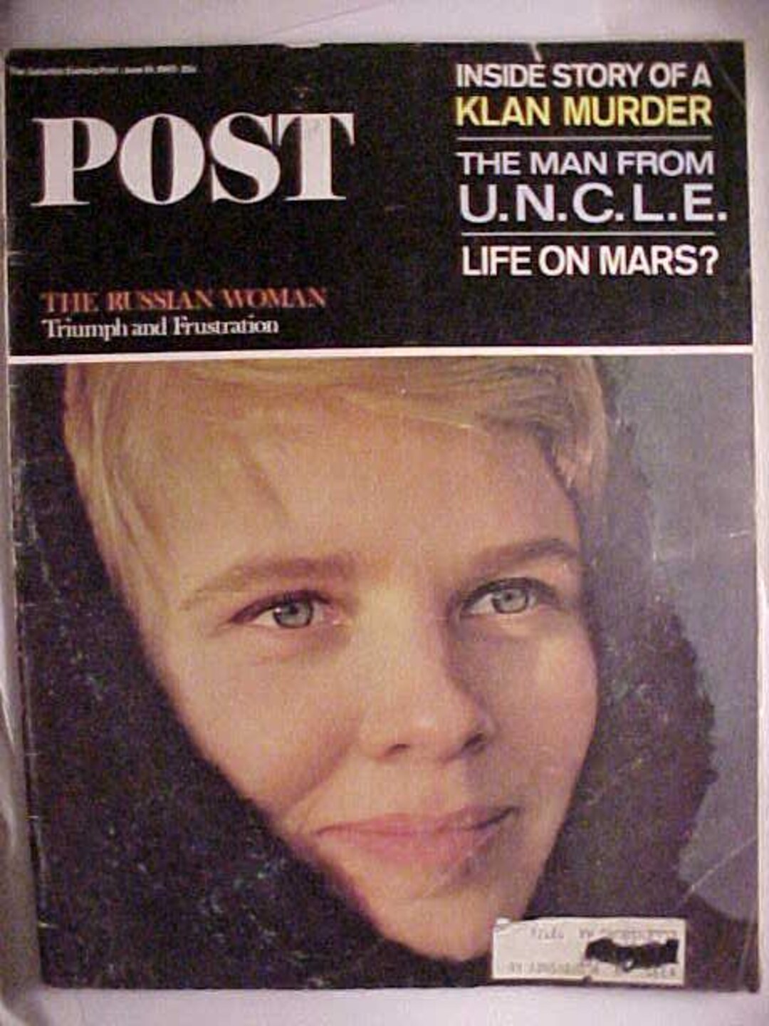June 19, 1965 Saturday Evening Post Magazine With Russian Woman on the ...
