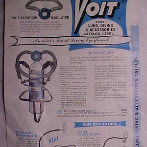 1960 Voit Lung, Diving Equipment Catalog No. 260L W. J. Voit Rubber ...