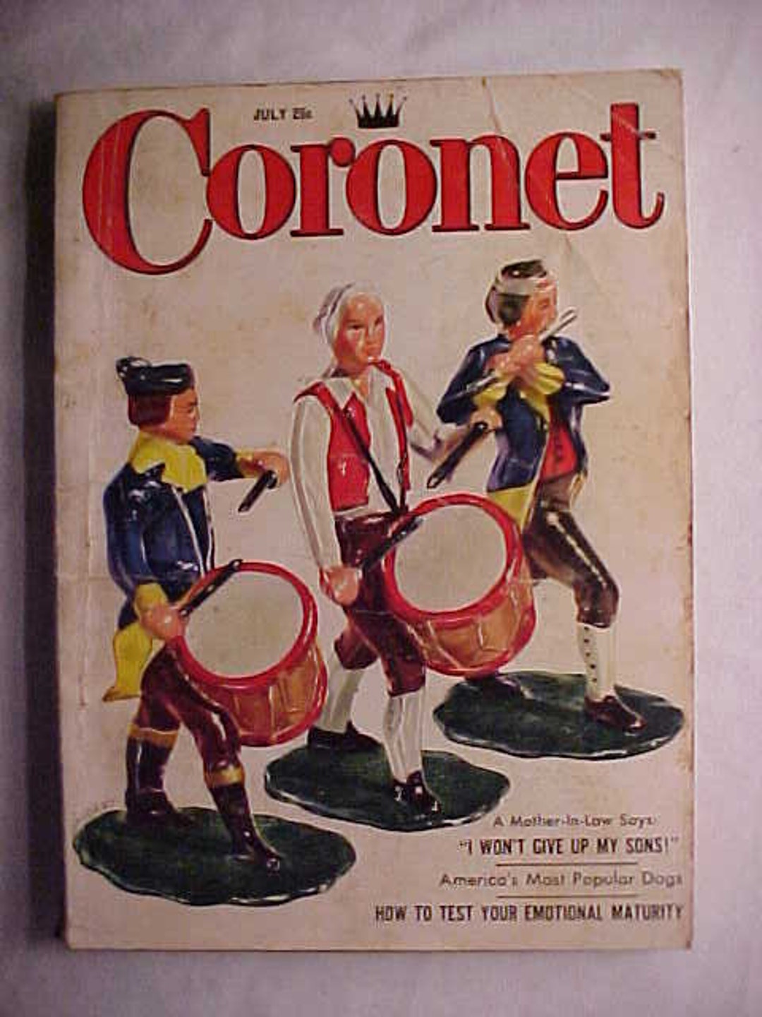 July 1956 Coronet Magazine With Cover Art by Bob Hilbert Has 160 Pages ...