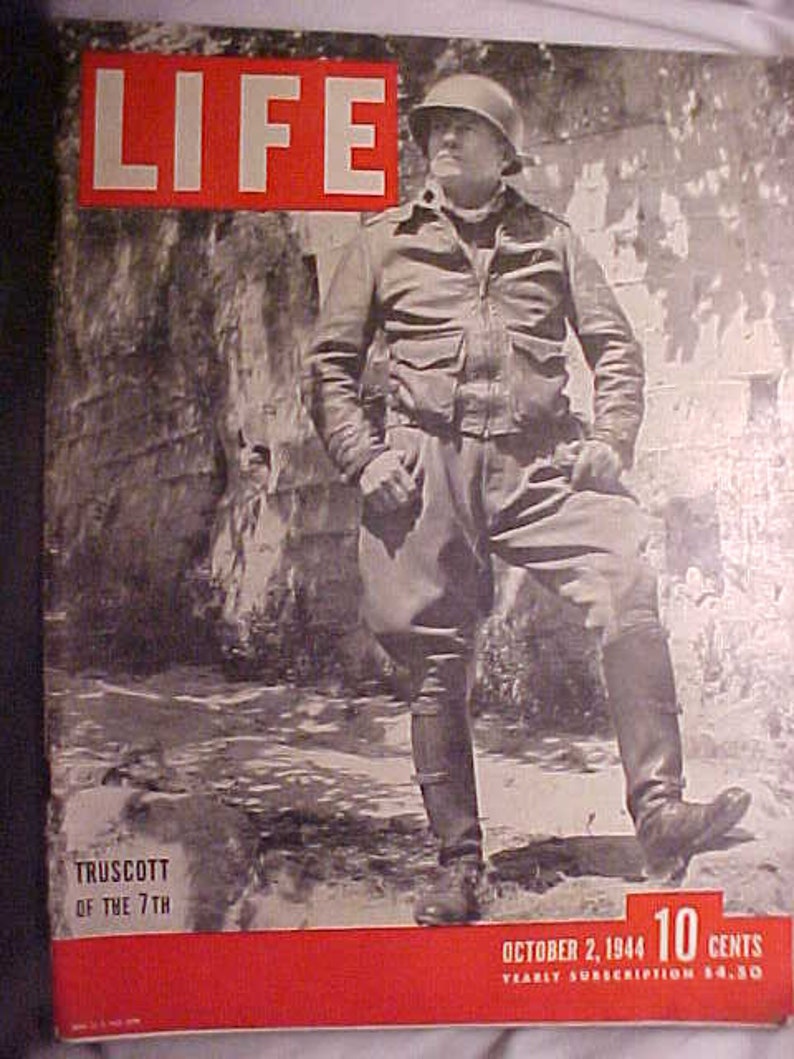 October 2 1944 LIFE Magazine With WWII Lieutenant General - Etsy