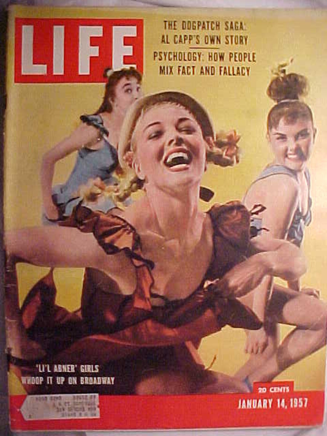 January 14, 1957 LIFE Magazine With Broadway LI'L Abner Girls on the ...