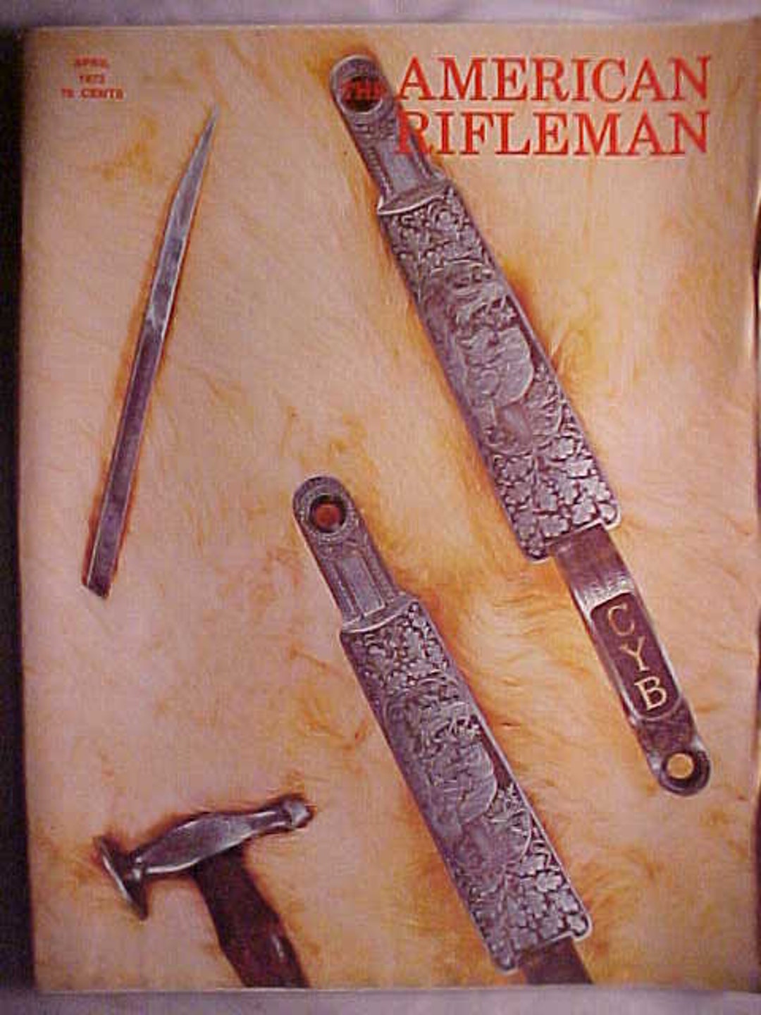 April 1973 the American Rifleman Magazine With Arnold Griebel Engraved ...