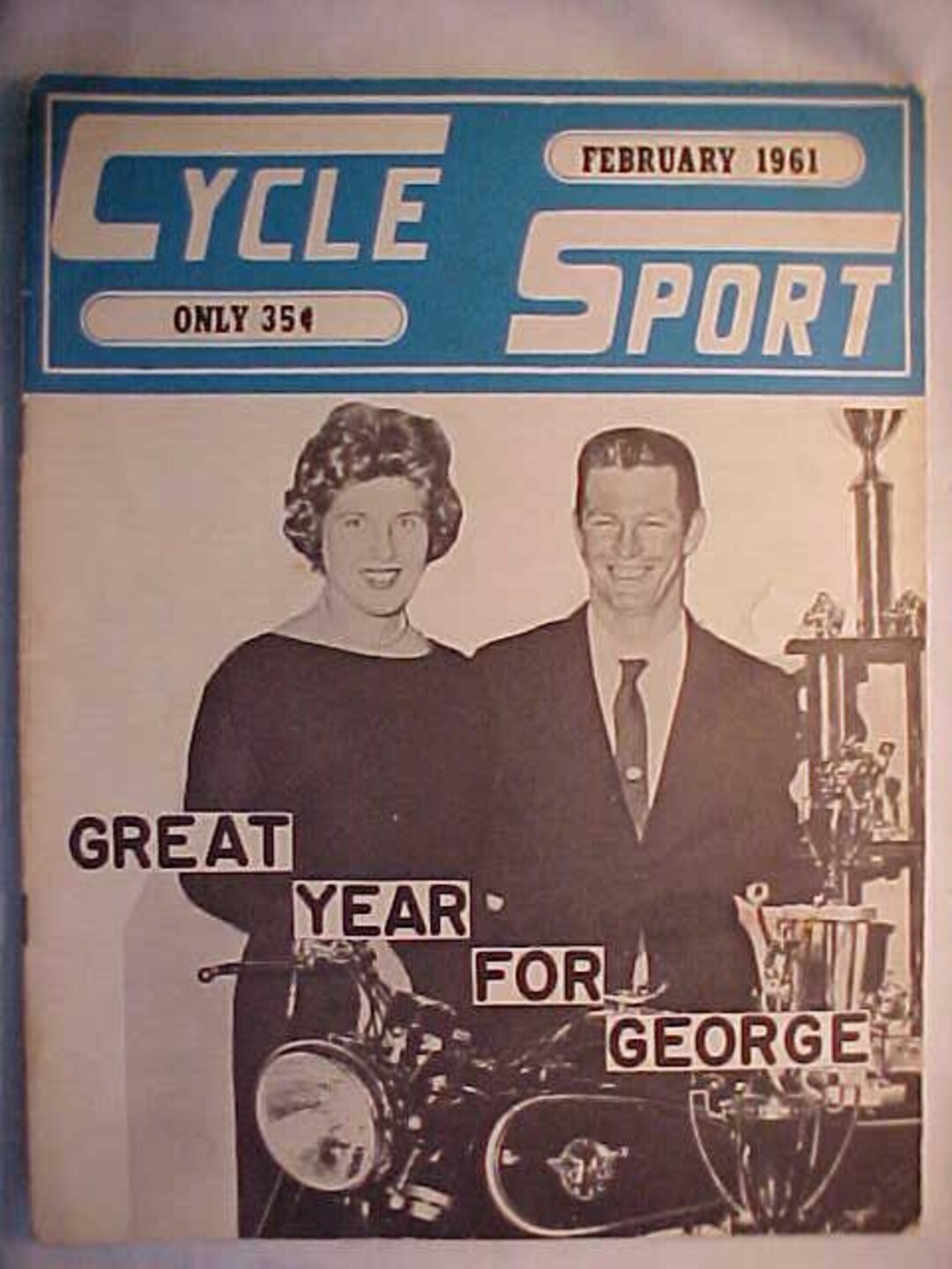 February 1961 Cycle Sport Magazine With With George Moose Hewitt and ...