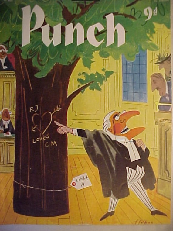 August 26 1959 Punch Magazine has over 30 Pages of Ads and | Etsy