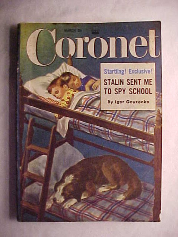 March 1953 Coronet Magazine With Cover Art by Ray Prohaska Has - Etsy