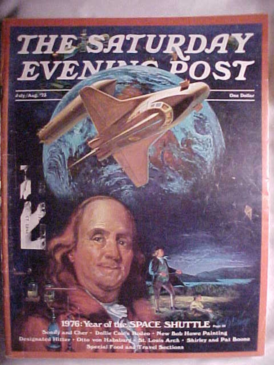 Julyaugust 1973 Saturday Evening Post Magazine With Space Shuttle 5189