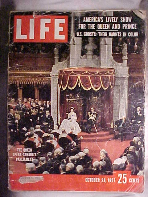 October 28, 1957 LIFE Magazine With Queen Elizabeth on the Cover Has ...