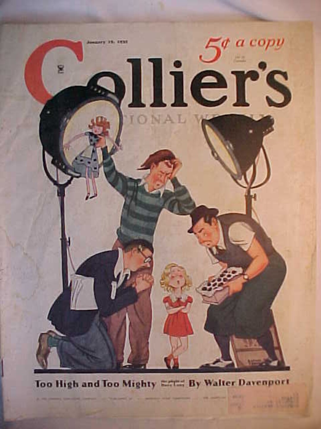 January 19, 1935 Collier's the National Weekly Magazine With Cover Art ...