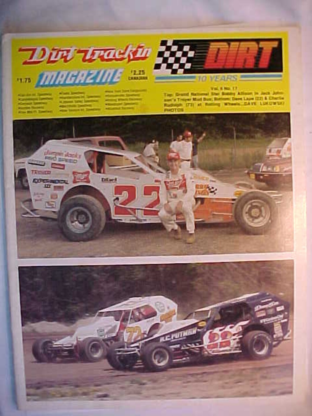 1985 Dirt Trackin Magazine Dirt of Central New York Weedsport Speedway ...