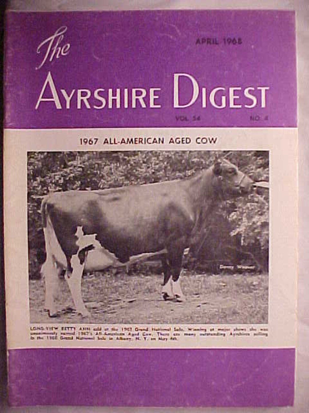 April 1968 the Ayrshire Digest Magazine the Ayrshire Breeders ...