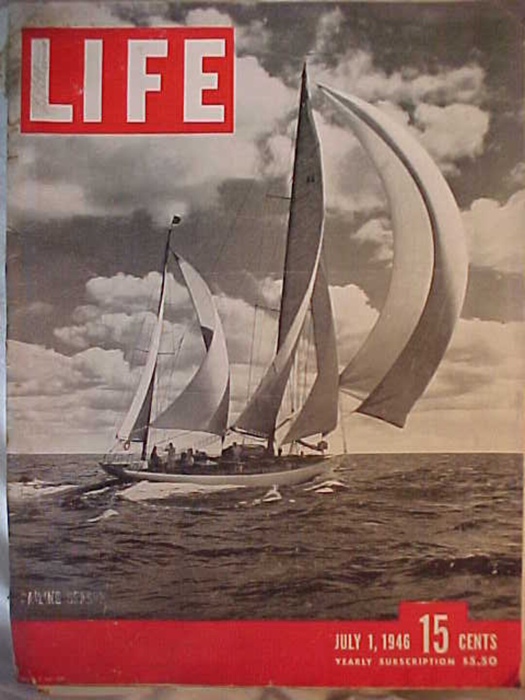 July 1, 1946 LIFE Magazine Sail Boat Mandoo II on the Cover Has 104 ...