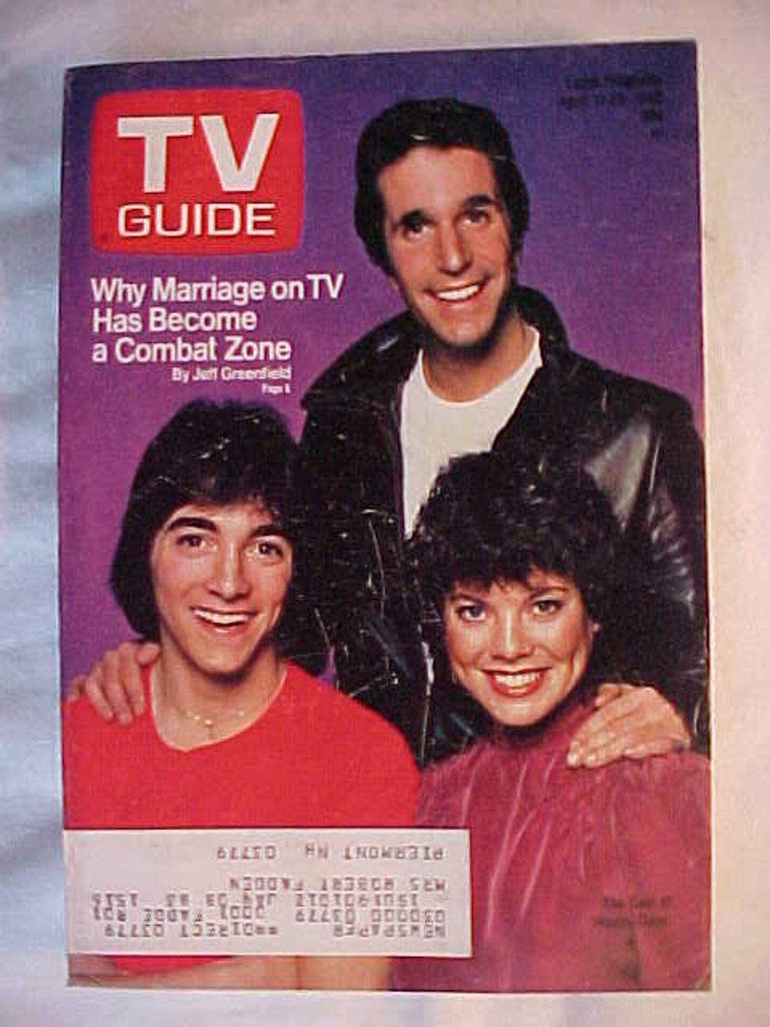 April 17-23 1982 TV Guide Magazine With the Cast of Happy Days on the ...