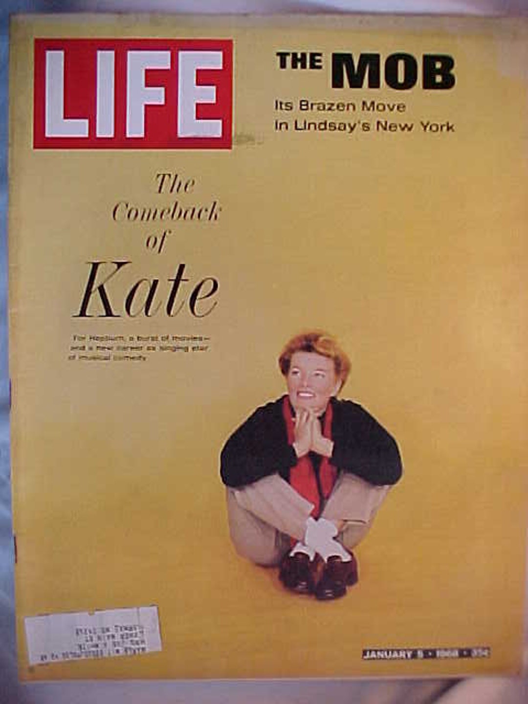 January 5, 1968 LIFE Magazine With Kate Hepburn on the Cover Has 66 ...