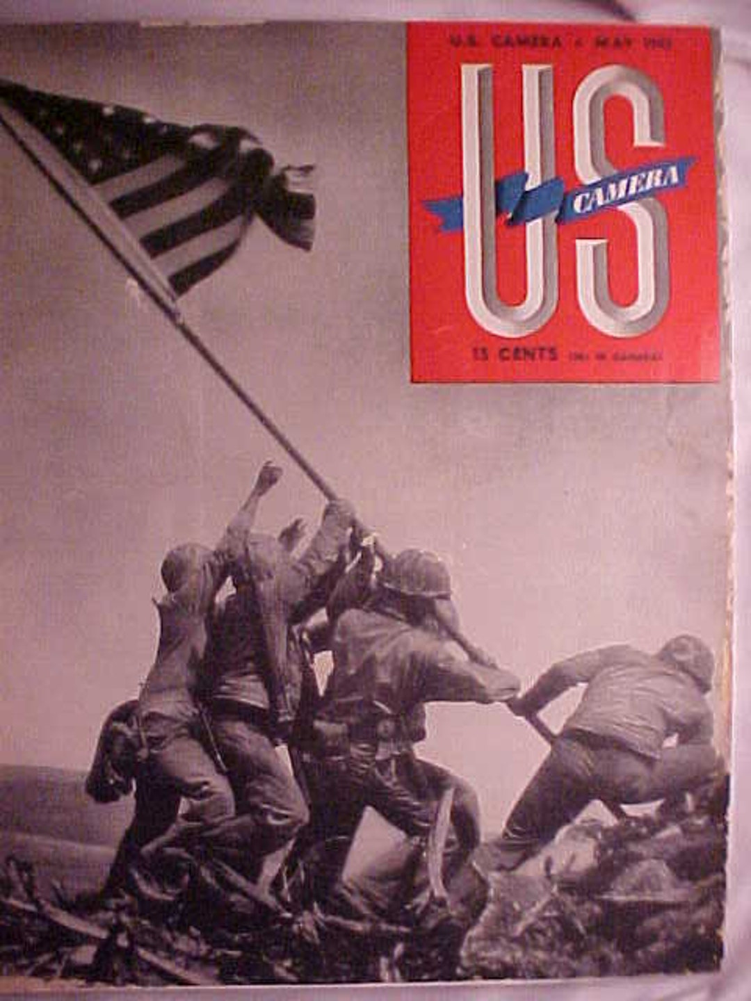 May 1945 U. S. Camera Magazine American Flag WWII Cover Art by Joe ...