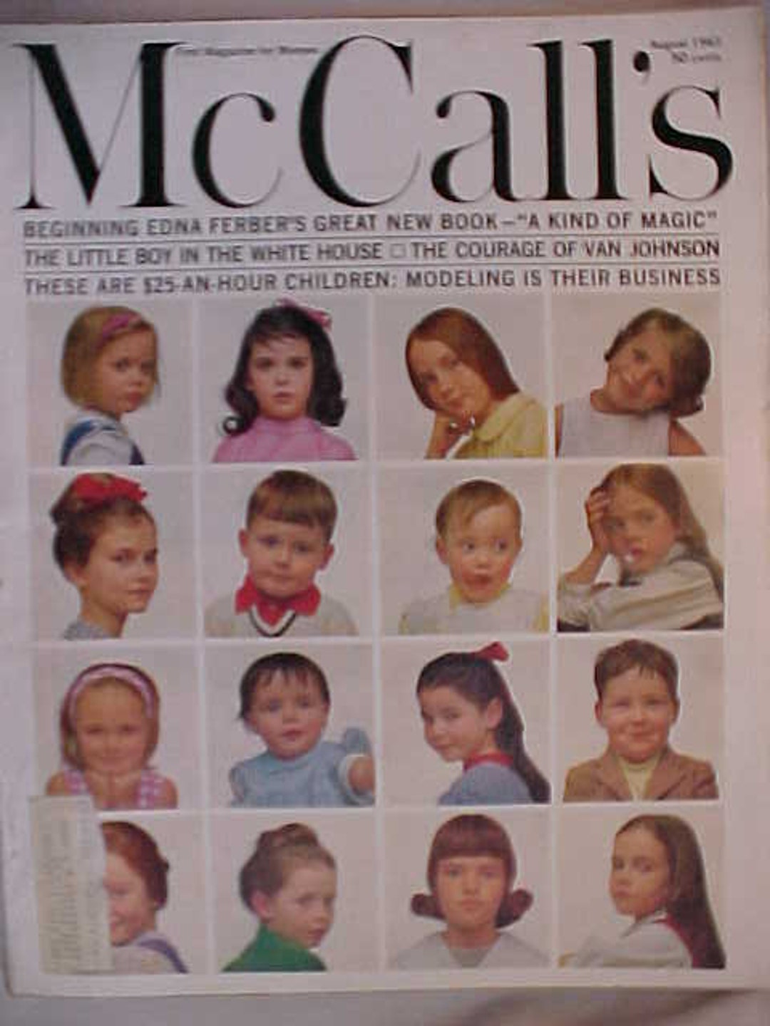 August 1963 Mccall's Magazine With Cover Art by Bert Stern, Has 168 ...