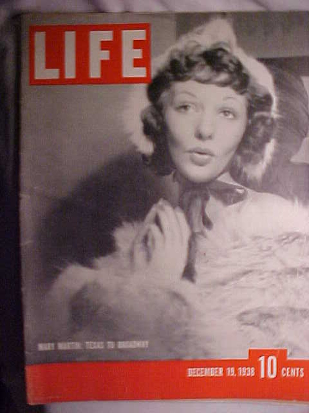 December 19, 1938 LIFE Magazine With Broadway Mary Martin on the Cover ...