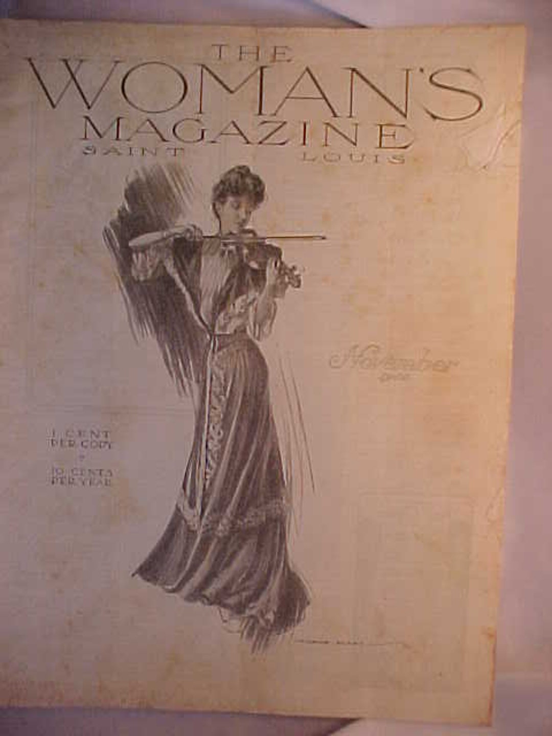 November 1905 the Woman's Magazine Saint Louis, Missouri With Cover Art ...