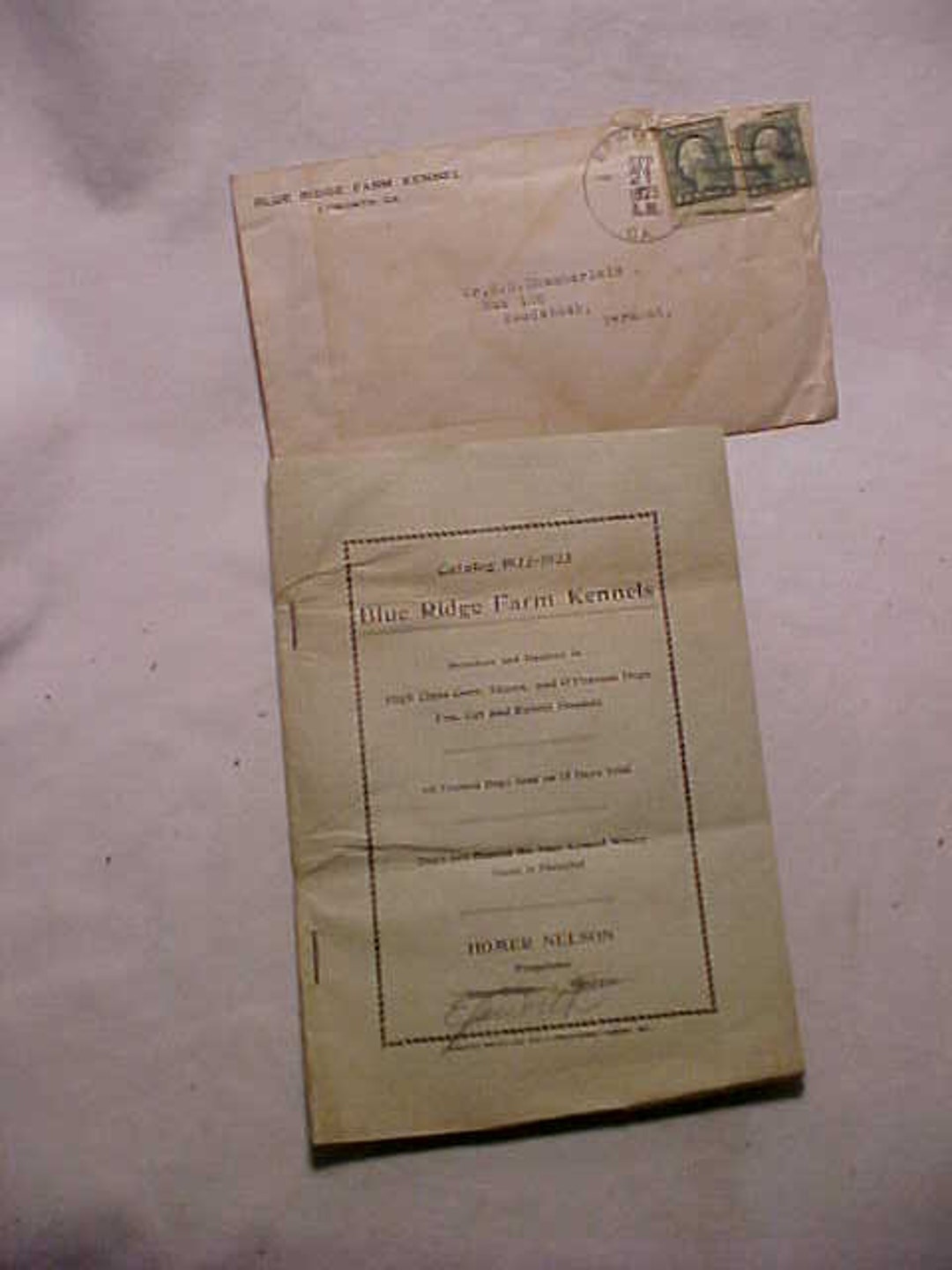 1922-23 Blue Ridge Farm Kennels Hunting Hounds Dogs Homer - Etsy