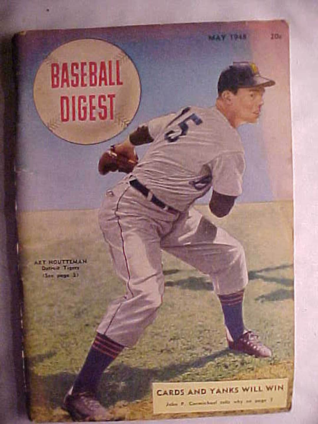 May 1948 Baseball Digest Magazine Volume 7 Number 5 With Art Houtteman ...