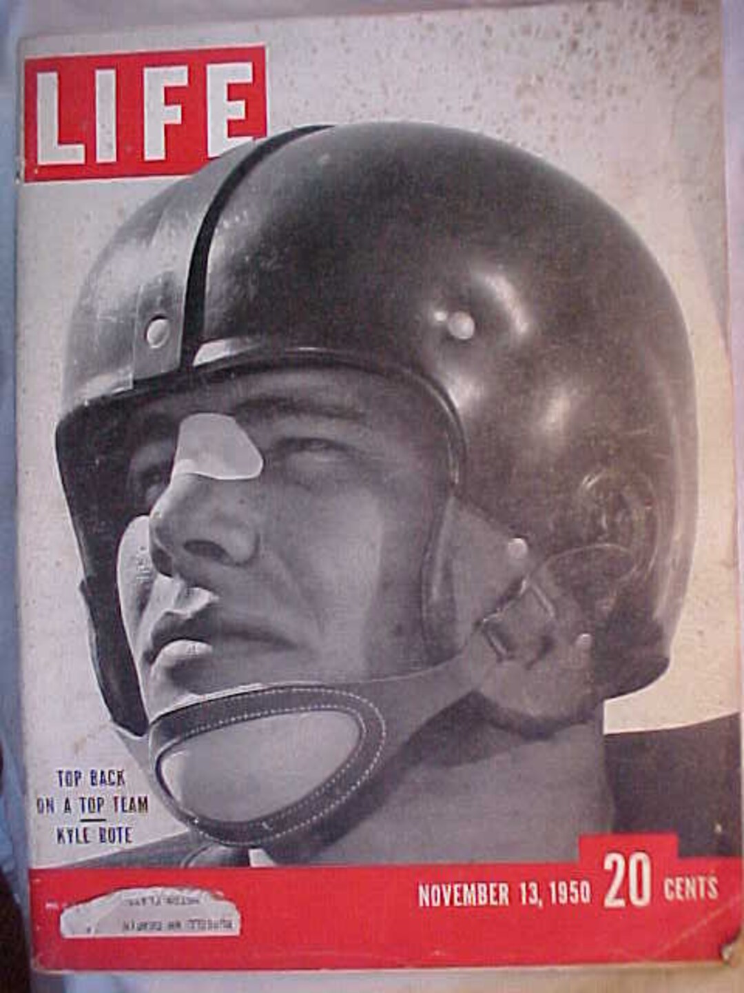 November 13, 1950 LIFE Magazine With Football Kyle Rote on the Cover ...