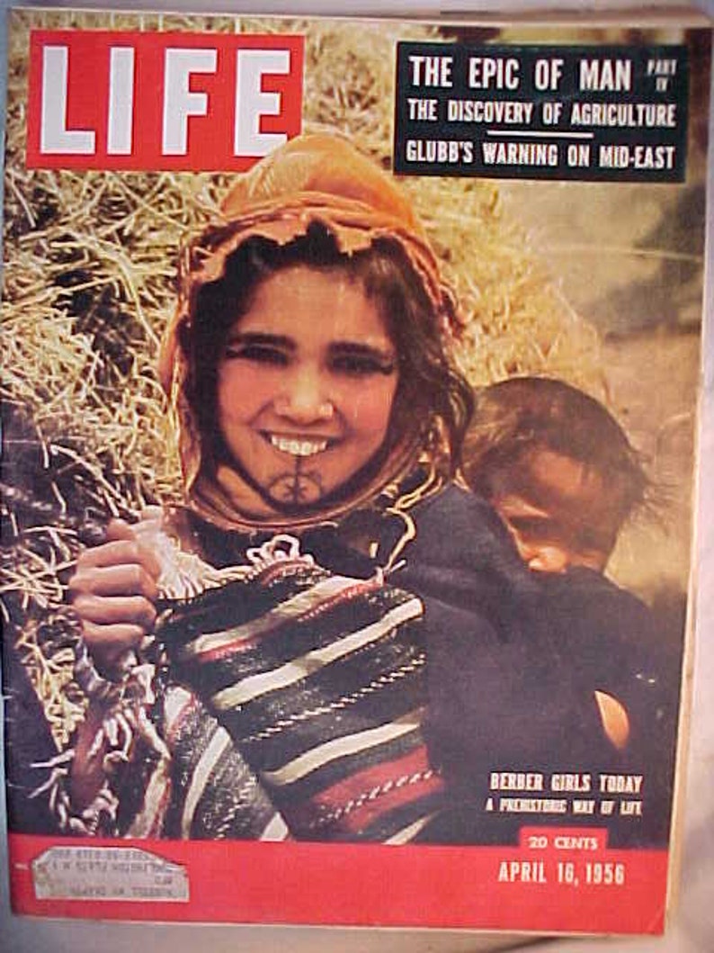 April 16 1956 LIFE Magazine With Berber Girls Today on the - Etsy