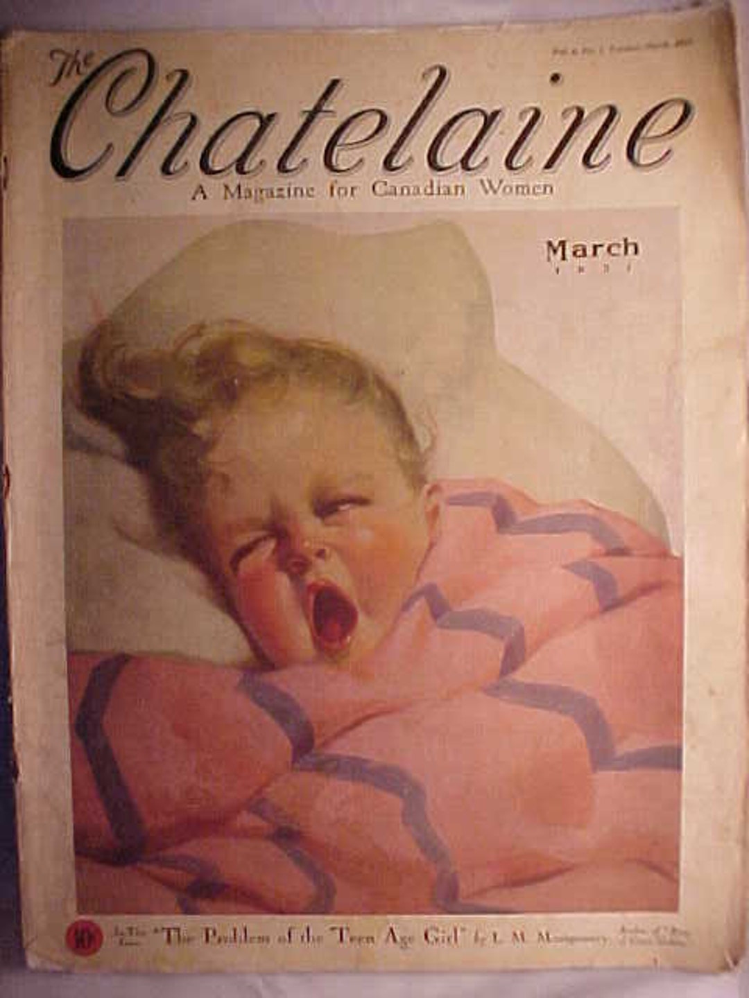 March 1931 the Chatelaine a Magazine for Canadian Women Cover Art by S ...